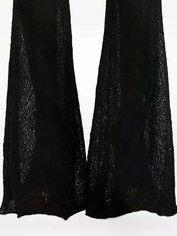 Etro Floral Flared Trousers - Black