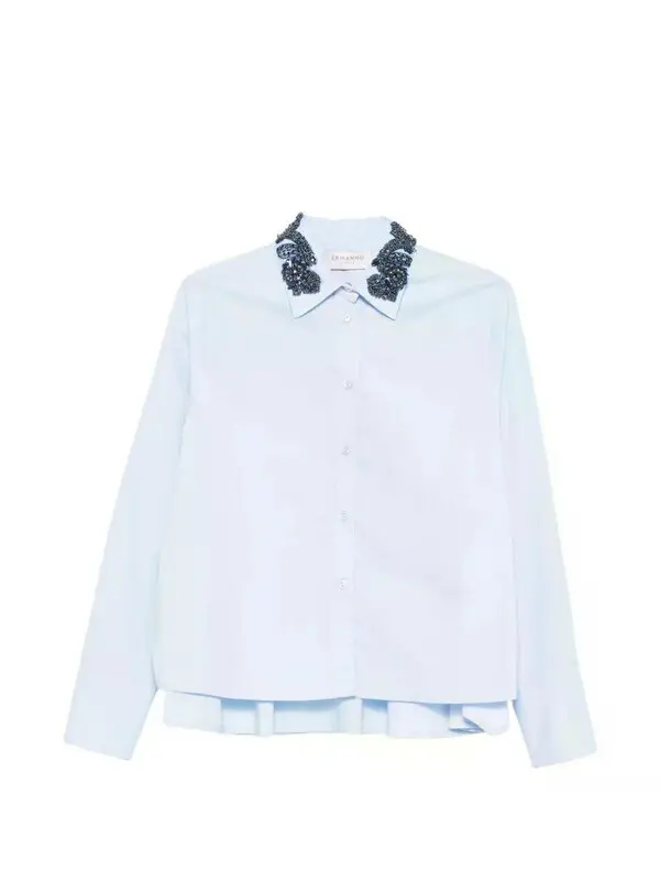 ERMANNO FIRENZE Beaded Ruffled Shirt