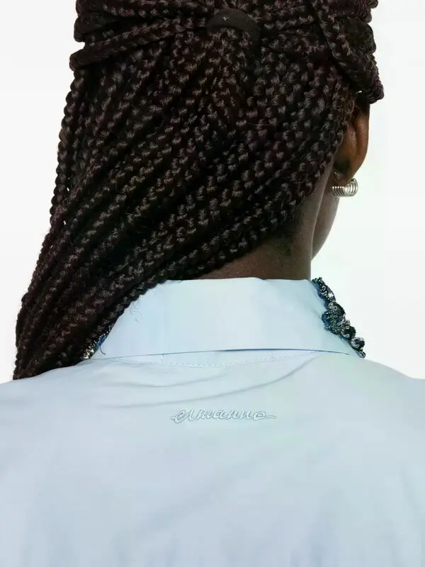 ERMANNO FIRENZE Beaded Ruffled Shirt