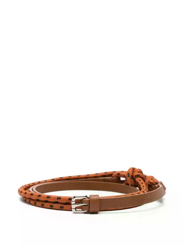 Plan C Rope-detail Belt - Brown
