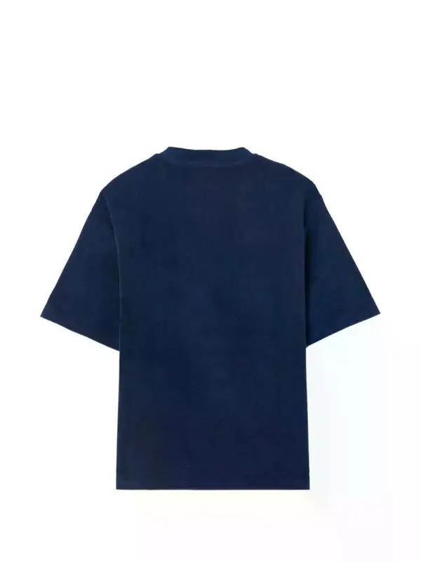 Off-White Logo-detail Terrycloth T-shirt - Blue