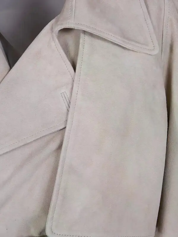 DRHOPE Belted Suede Jacket