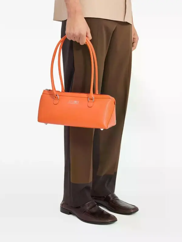 MAISON MARGIELA Leather Shoulder Bag - Orange