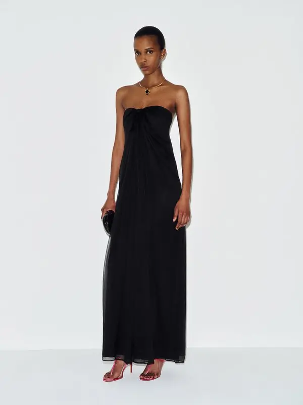 REFORMATION Marlen Strapless Maxi Dress - Black