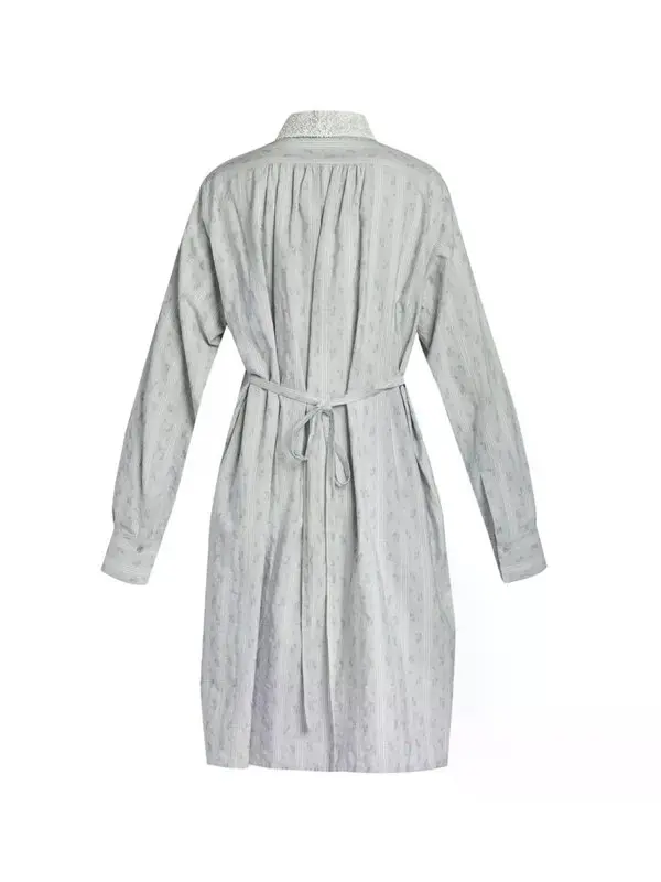 Erdem Striped Collared Dress