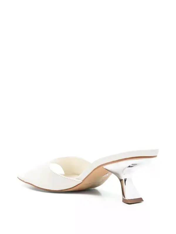 ANDREA CARRANO Sculpted-heel Mules