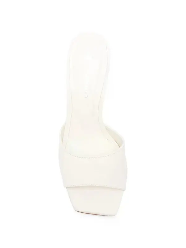 ANDREA CARRANO Sculpted-heel Mules