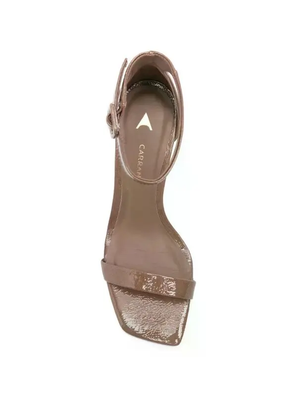 ANDREA CARRANO Ankle-strap Stiletto Sandals - Neutrals