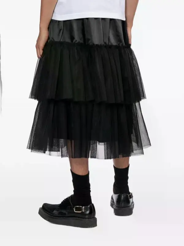 Comme Des Garçons Tiered Midi Skirt