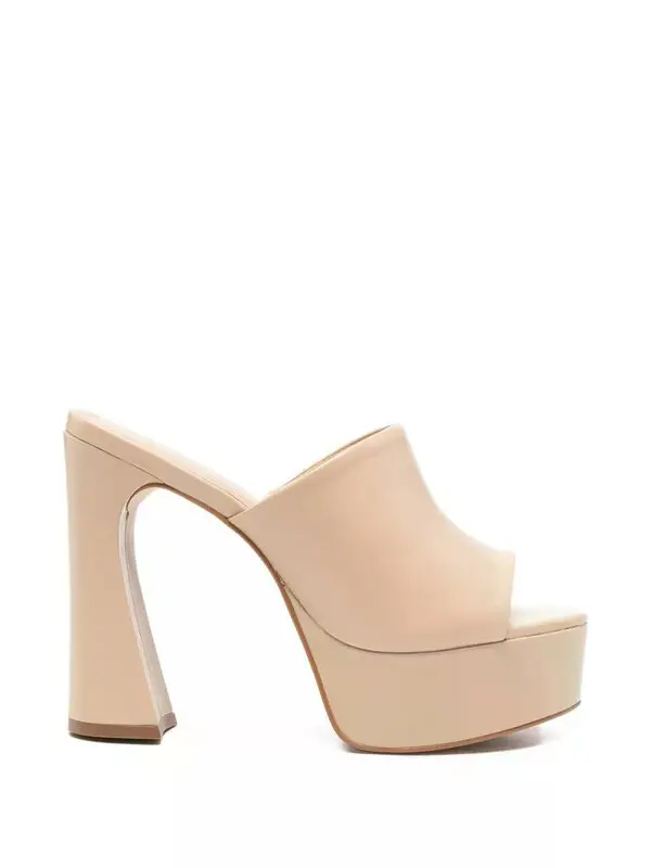 ANDREA CARRANO Platform Mules - Neutrals