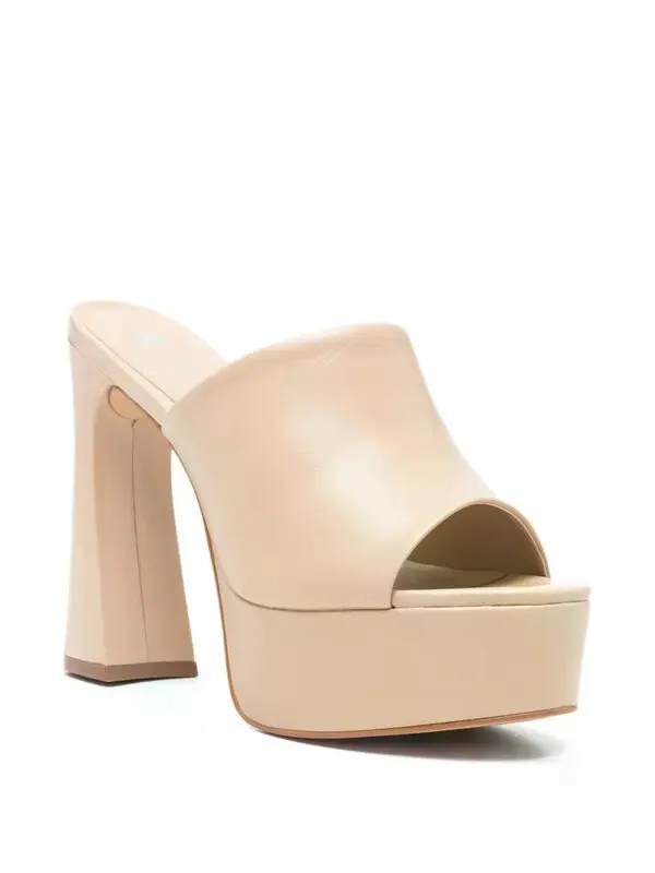 ANDREA CARRANO Platform Mules - Neutrals
