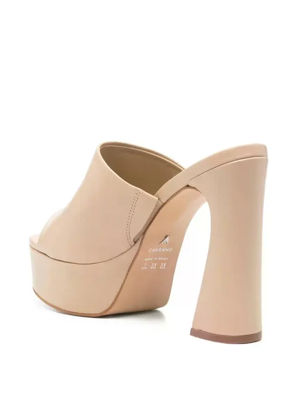 ANDREA CARRANO Platform Mules - Neutrals