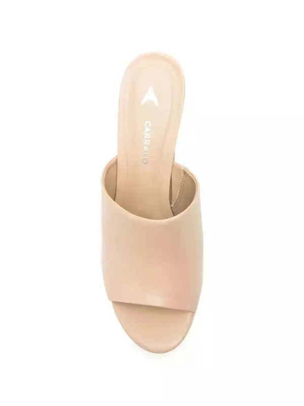 ANDREA CARRANO Platform Mules - Neutrals