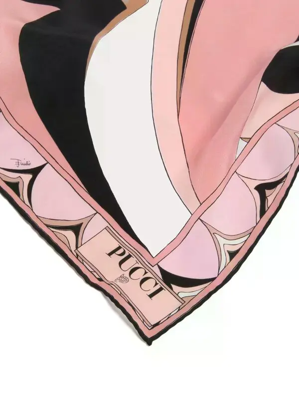 Emilio Pucci Fari Print Crepe De Chine Stole