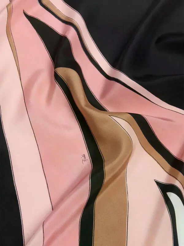 Emilio Pucci Fari Print Crepe De Chine Stole