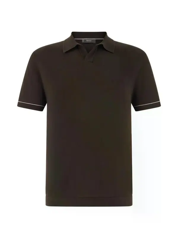 Boggi Milano Open-collar Polo Shirt