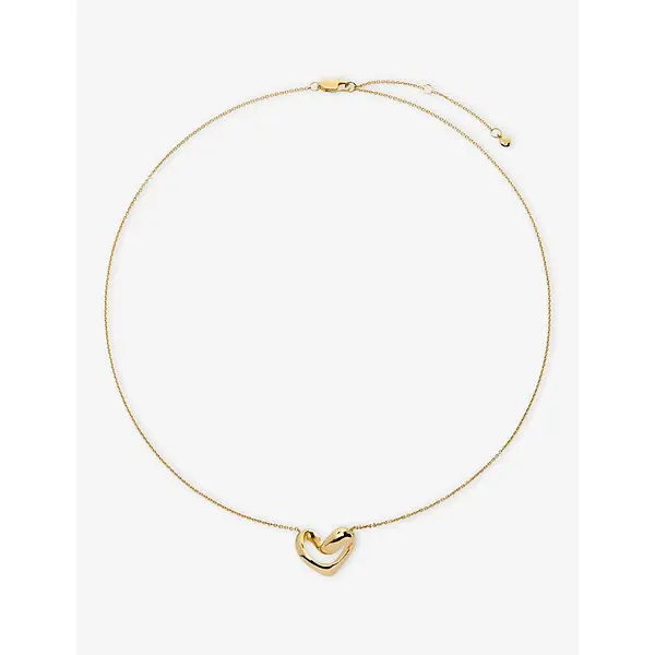 Monica Vinader Infinity Heart Necklace - Gold