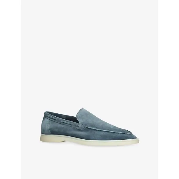 AURELIEN Yacht Suede Loafers - Teal