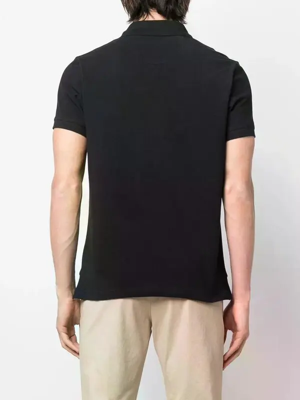Barbour Logo Embroidered Polo Shirt - Black