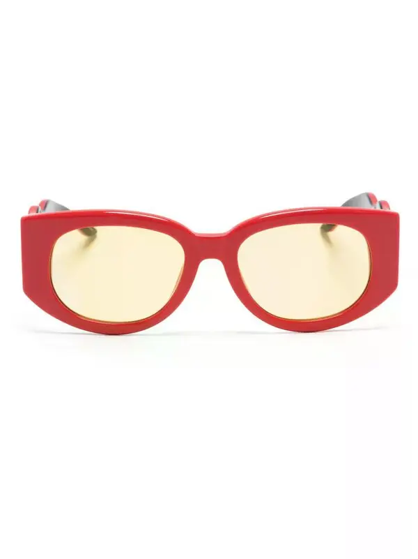 Casablanca Round Frame Sunglasses - Red