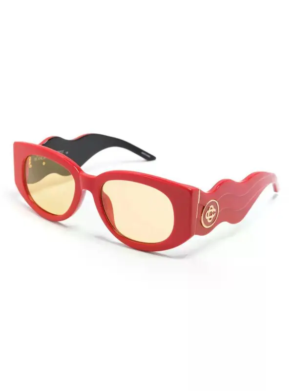 Casablanca Acetate Round Frame Sunglasses