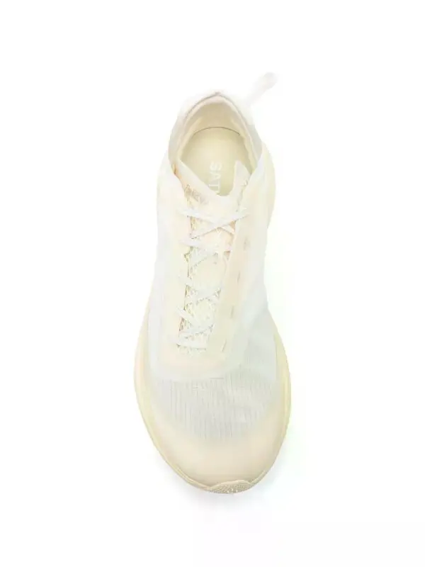 Satisfy The Rocker Laced Panelled Sneakers - White