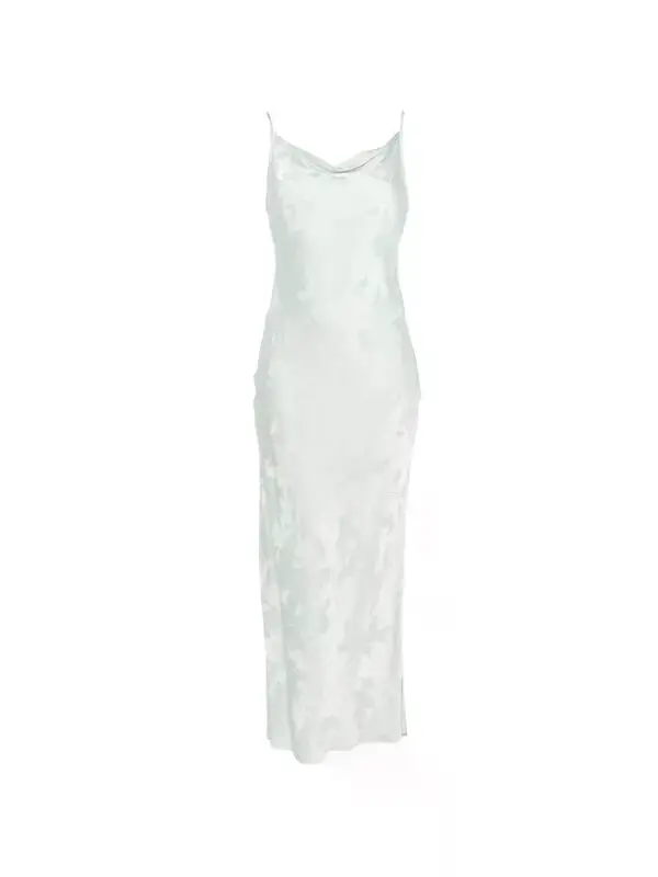 Calvin Klein Floral Slip Maxi Dress - Grey