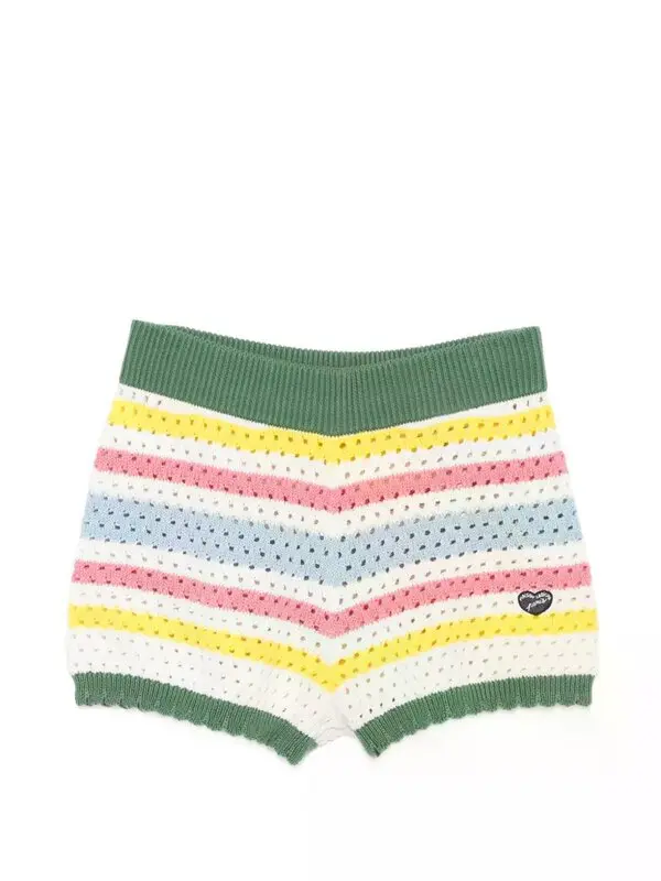 Maison Labiche Striped Knitted Shorts