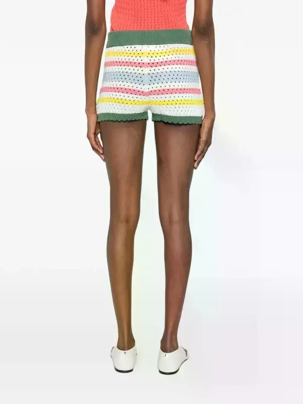 Maison Labiche Striped Knitted Shorts
