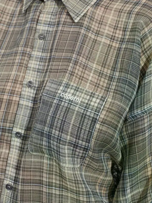 Coperni Plaid Shirt With Drawstring Waist