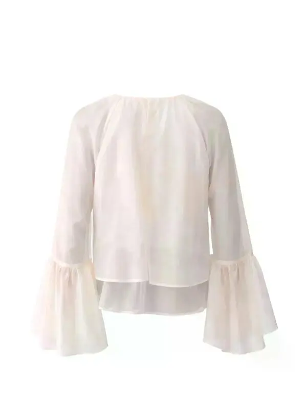 Liu Jo Bell-sleeve Layered Shirt - Neutrals