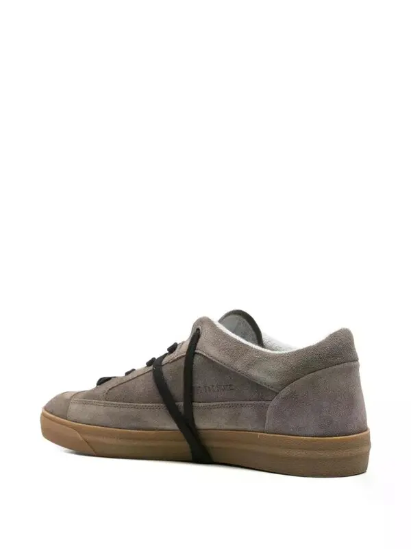 SANTHA Love Cut Frayed Lace-up Sneakers
