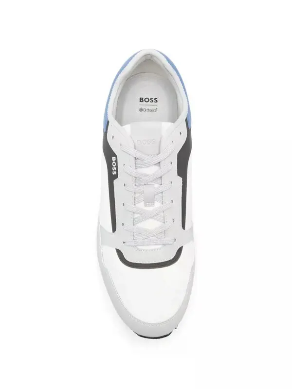 BOSS Panelled Lace-up Sneakers