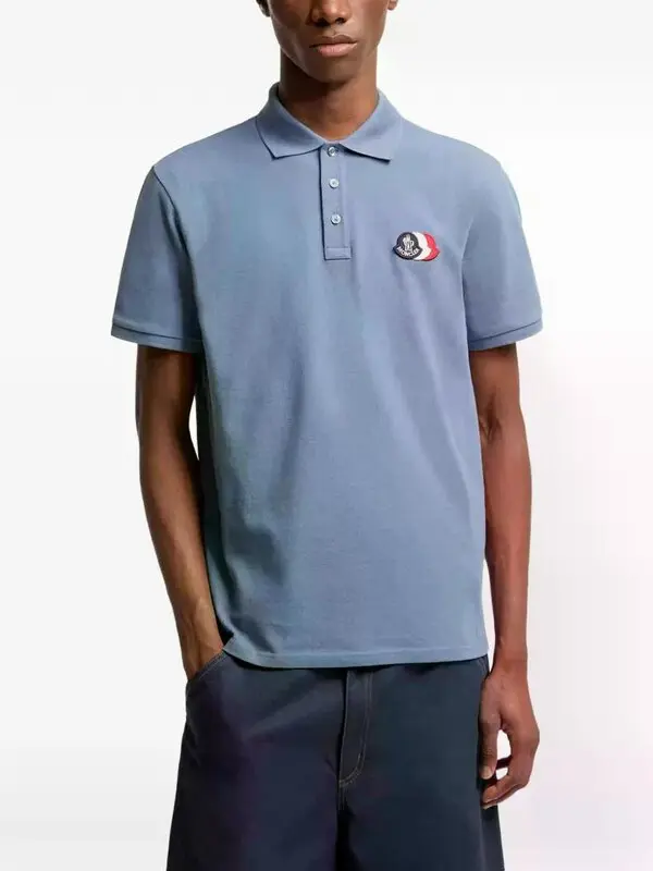 Moncler Logo-patch Polo Shirt