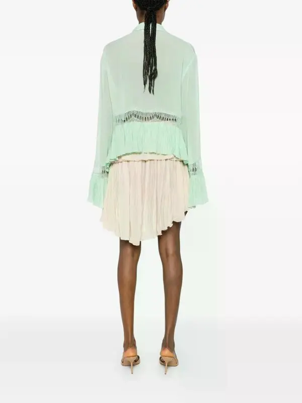 Blumarine Lace Ruffled Blouse