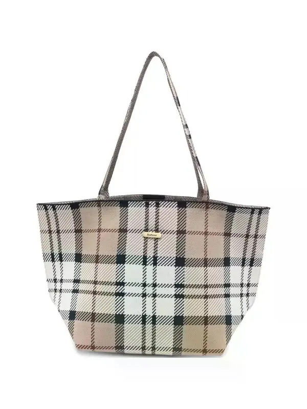 Barbour Plaid Tote Bag