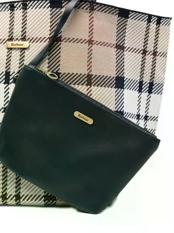 Barbour Plaid Tote Bag