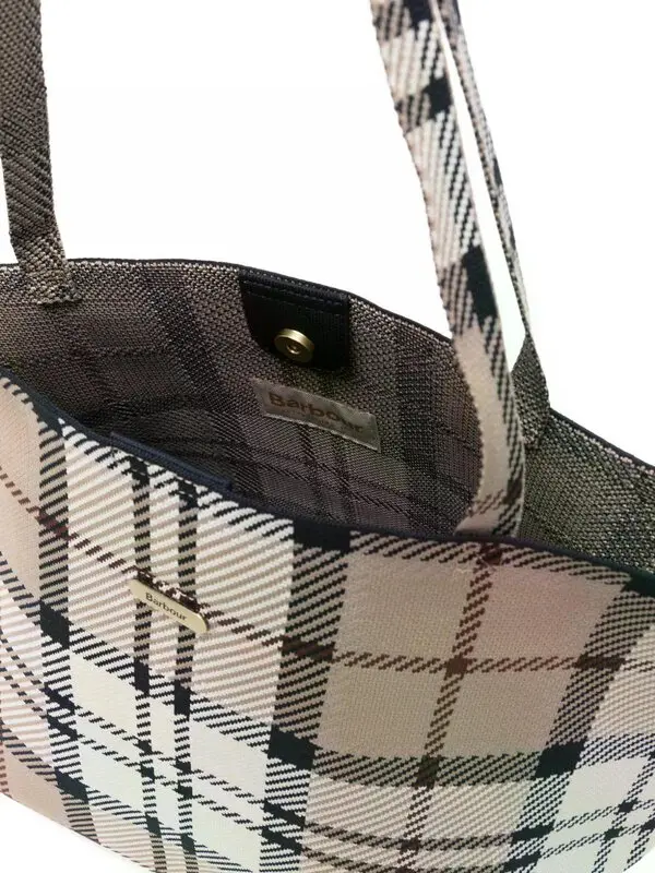 Barbour Plaid Tote Bag