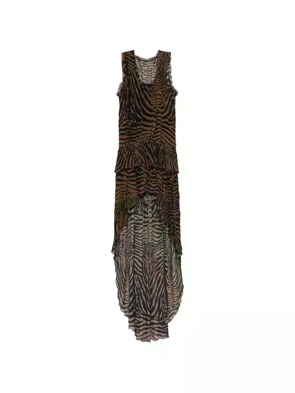 Blumarine Zebra-print Mini Dress - Black