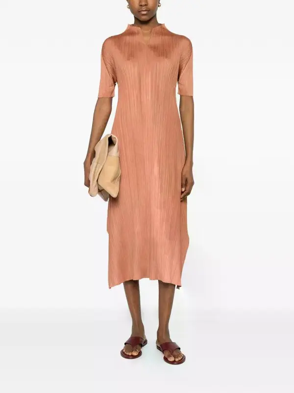 Issey Miyake March Pleated Midi Dress