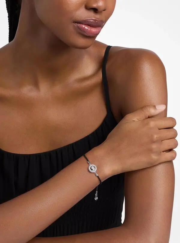 Michael Kors Pavé Logo Corded Bracelet