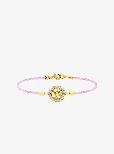 Michael Kors Pavé Logo Corded Bracelet - Pink
