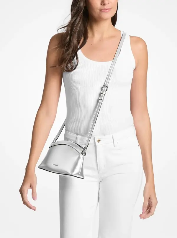 Michael Kors Athena Convertible Clutch - Silver