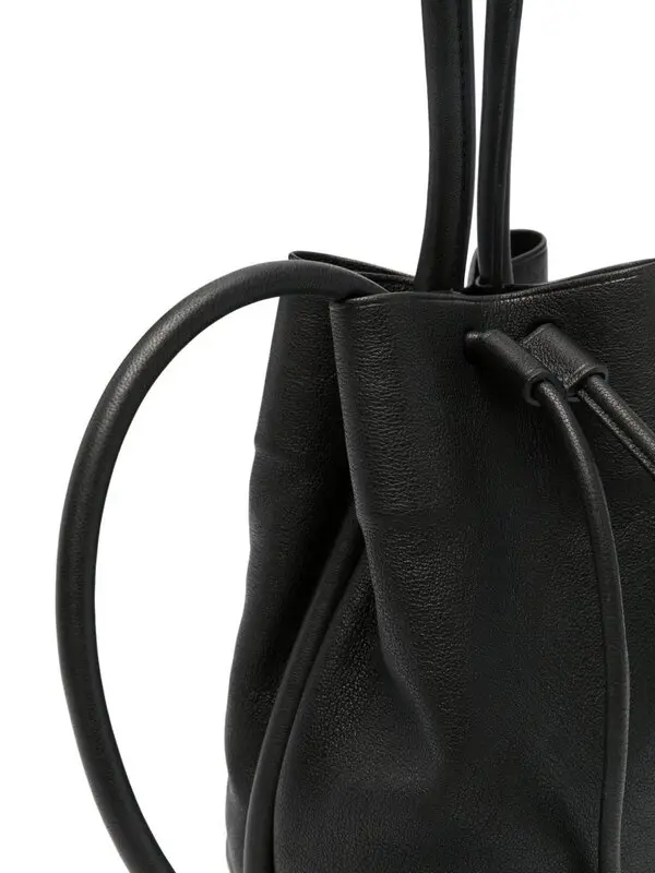 UMA WANG Leather Sac Bucket Bag - Black