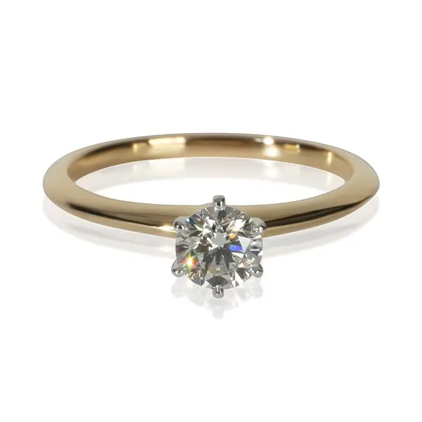 Tiffany & Co. 0.51 Ct Round Brilliant Diamond Engagement Ring - Yellow_gold/platinum