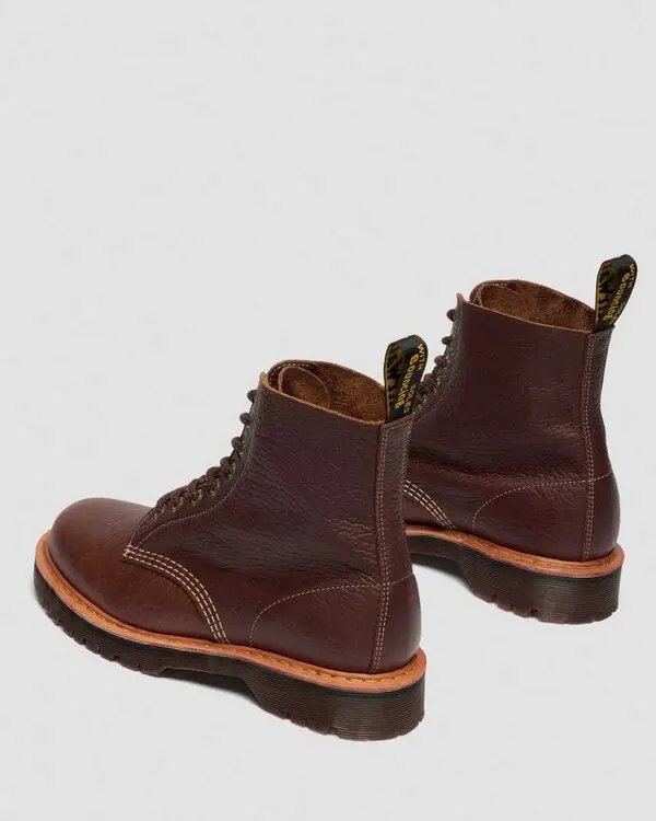 Dr. Martens 1460 Wild Grain Leather Boots - Brown