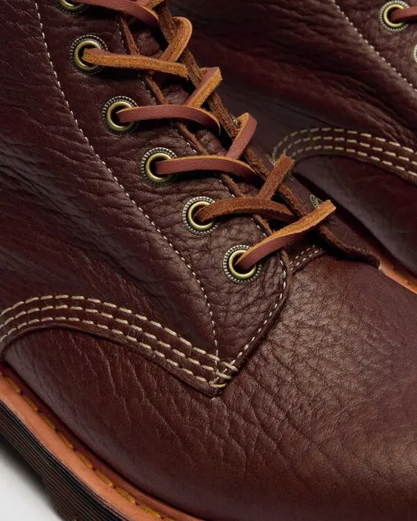 Dr. Martens 1460 Wild Grain Leather Boots - Brown