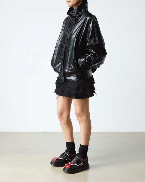 Dr. Martens Buzz Strap Mixed Material Shoes - Black