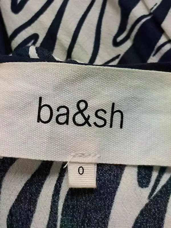 Ba&sh Abstract-print Midi Dress