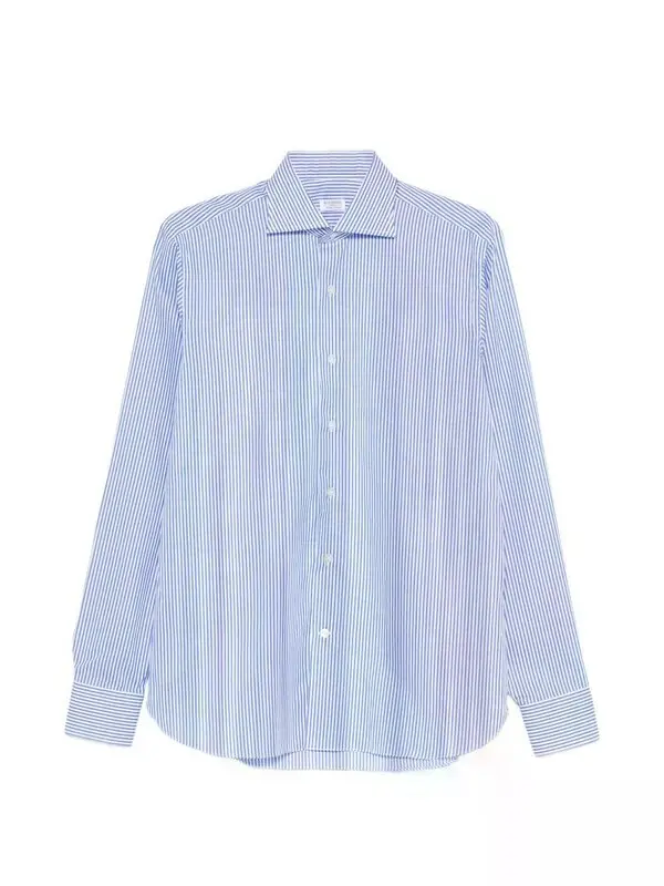 BORRIELLO NAPOLI Stripe Shirt - Blue